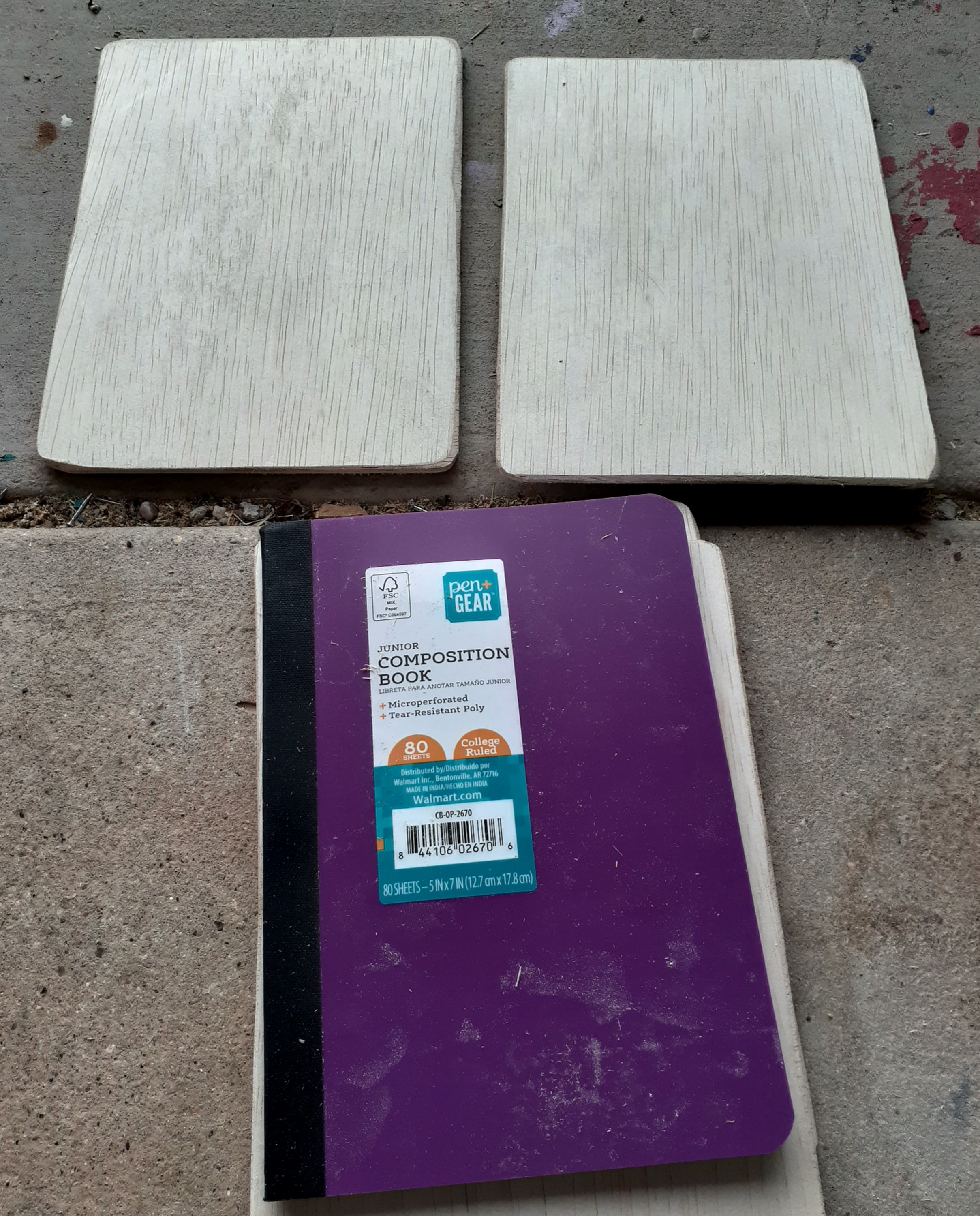 Wood burned Op Art notebook – Quinnfiredesign